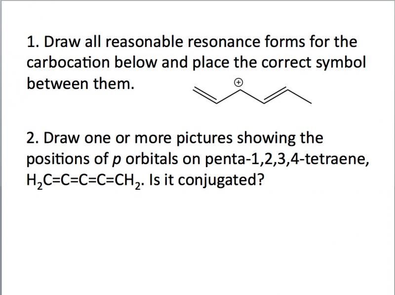 Solved Draw all reasonable resonance forms for the | Chegg.com